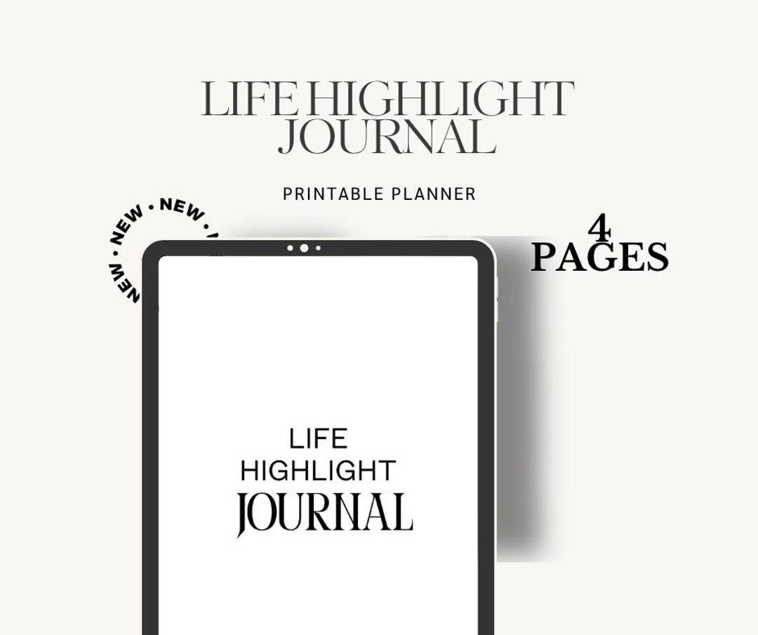 Life Highlight Journal, Self-reflection Journal, Daily Memory Journal ...