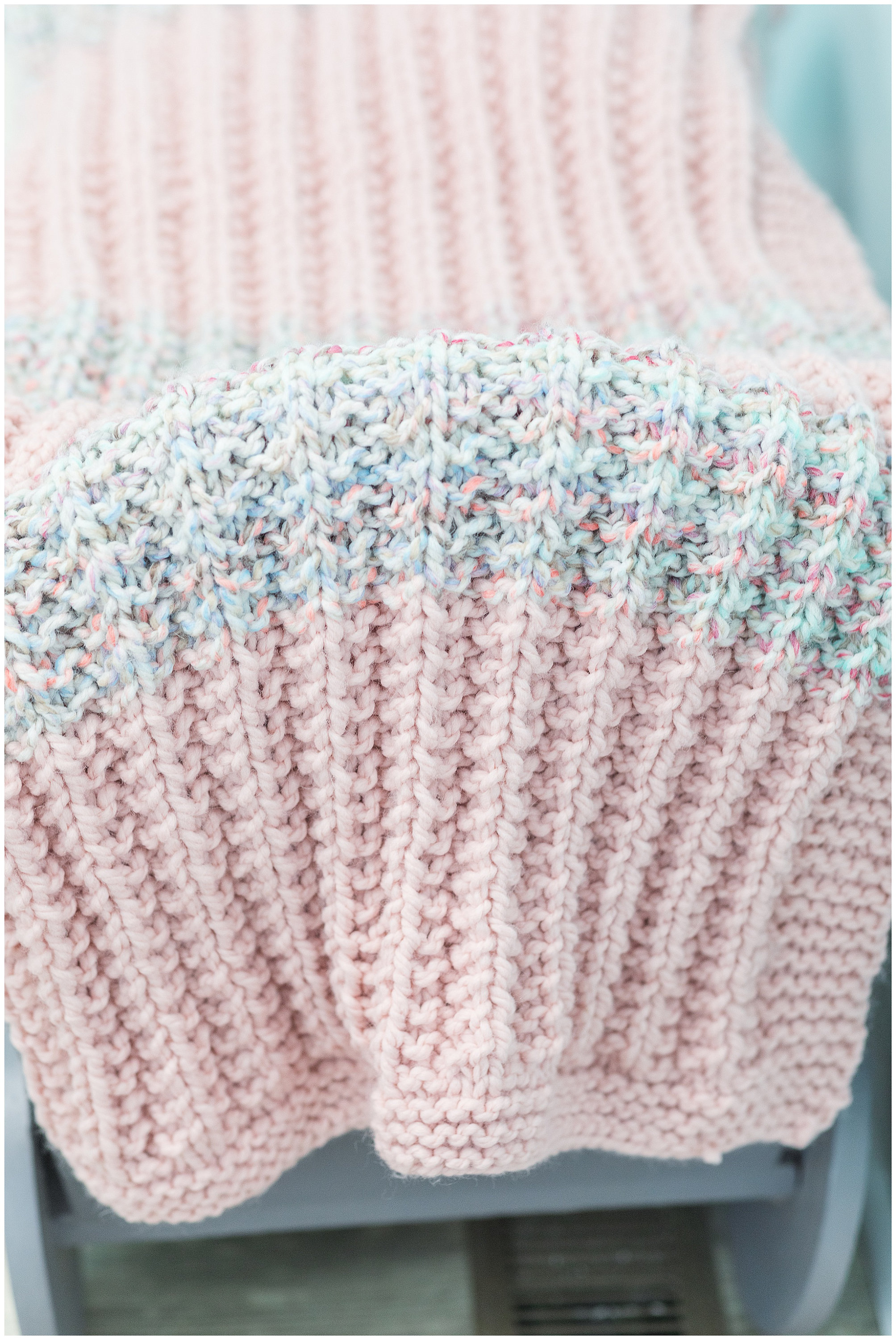 Fluffy Rib Knit Blanket Knitting Pattern Easy Pattern for - Etsy