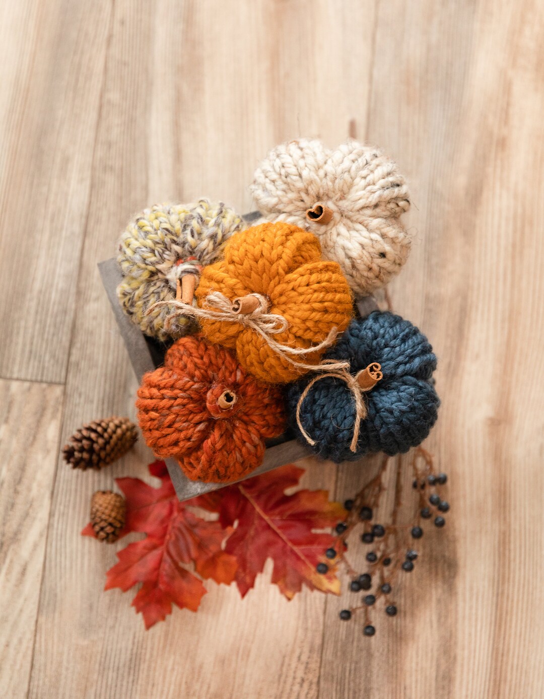 Knit Pumpkins Mini Knit Pumpkins for Fall Farmhouse Decor - Etsy