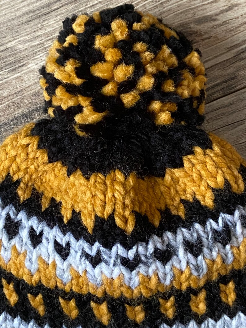 Purdue University Colors Fair Isle Hat - Etsy