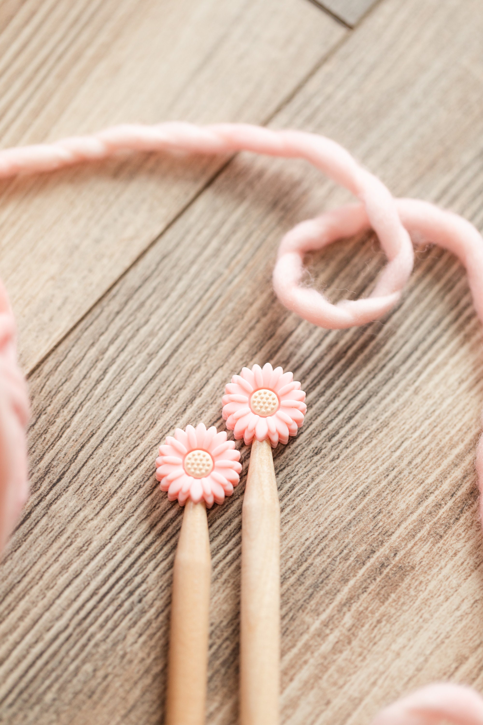 Sunflower Stitch Stoppers: Knitting Needle Keepers, Set of 2 - Etsy
