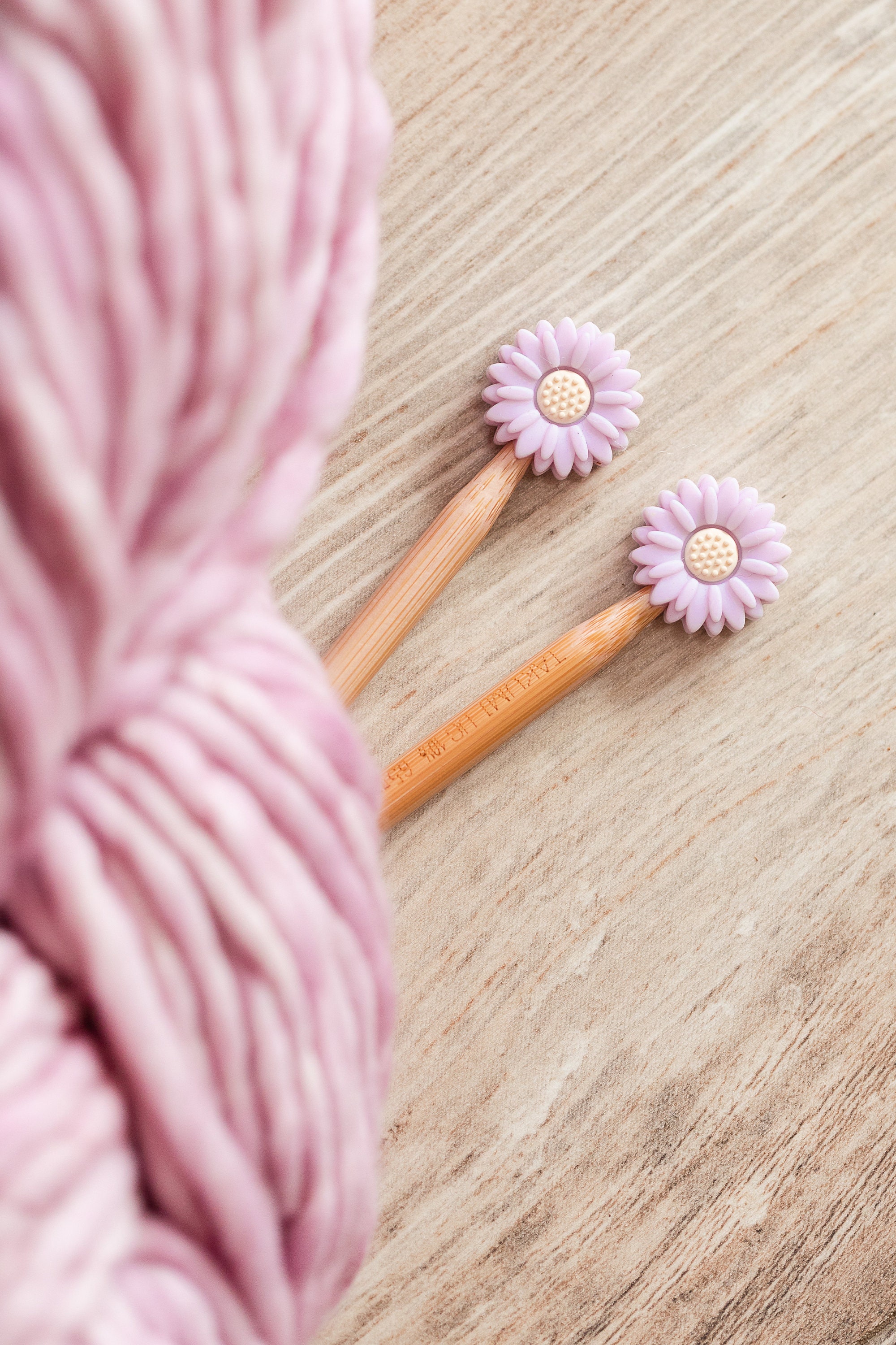 Sunflower Stitch Stoppers: Knitting Needle Keepers, Set of 2 - Etsy