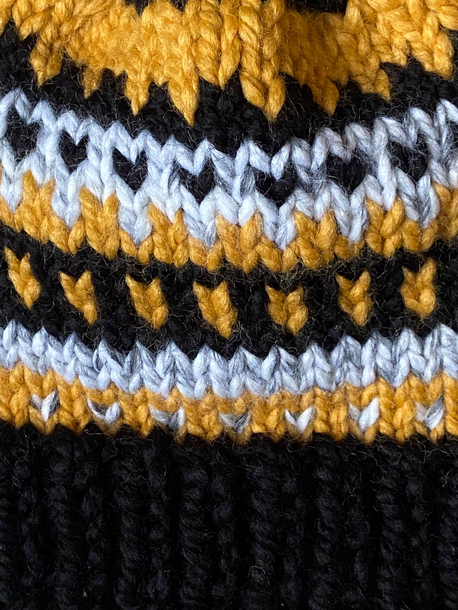 Purdue University Colors Fair Isle Hat - Etsy