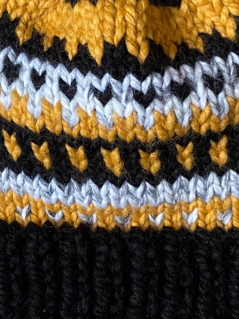 Purdue University Colors Fair Isle Hat - Etsy