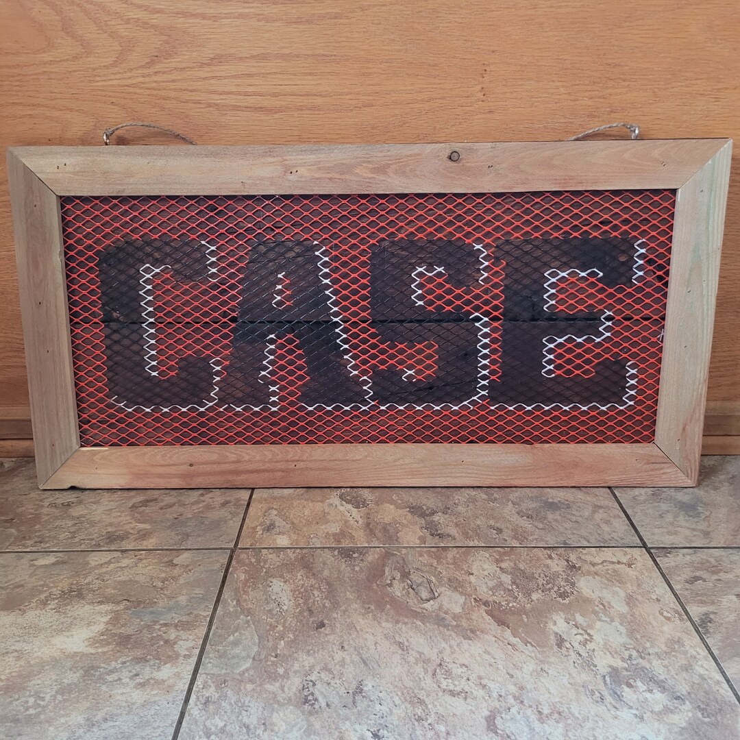 Hand Painted Case Tractor Logo Sign - Etsy
