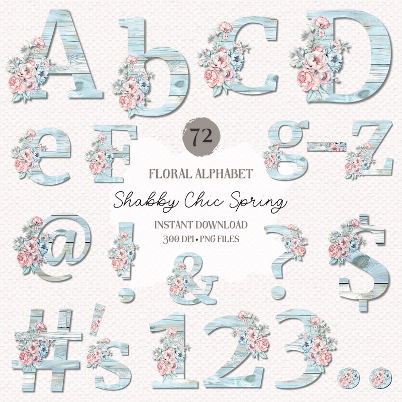 Shabby Chic Letters - Etsy
