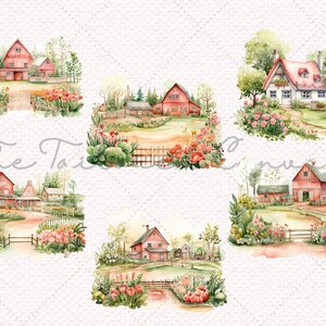 Spring Farm Clipart Png Bundle - 64 High Quality Pngs, Spring ...
