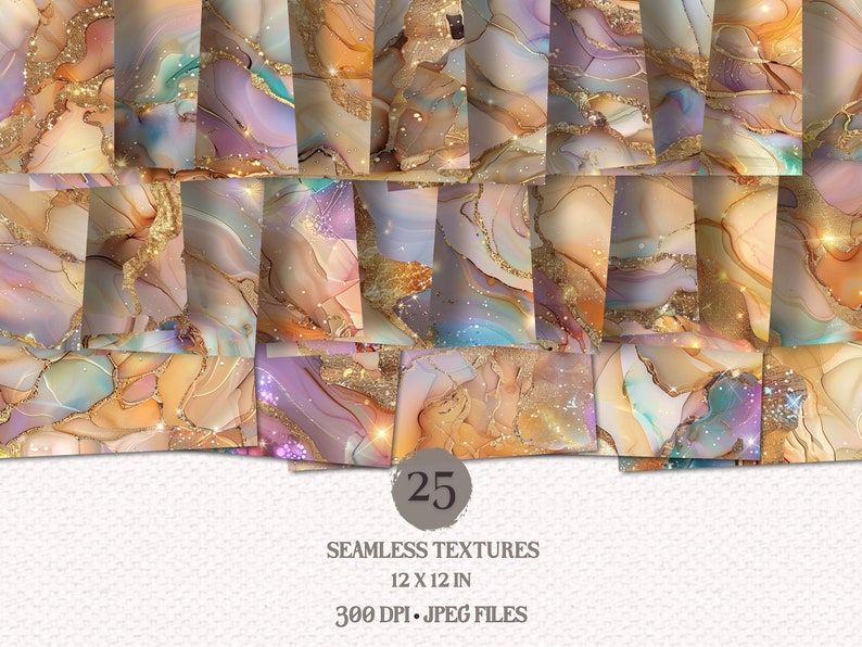 Beige and Gold Marble Seamless Digital Paper Textures - High Quality ...