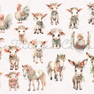Spring Farm Clipart Png Bundle - 64 High Quality Pngs, Spring ...