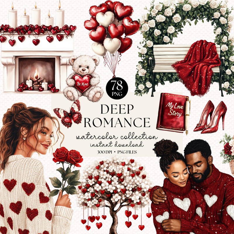 Valentine Clip Art - Etsy