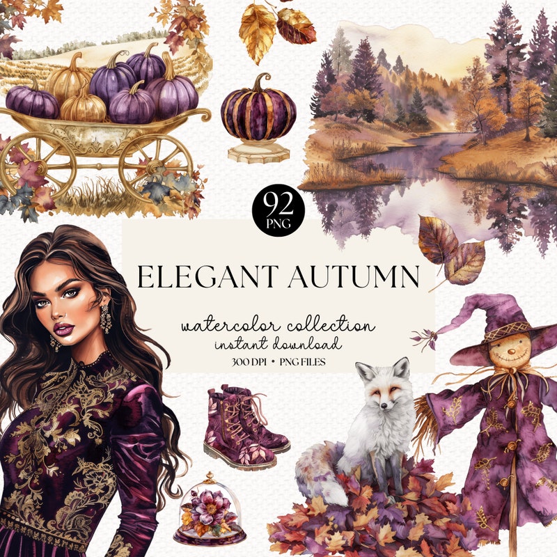 Fall Clipart - Etsy