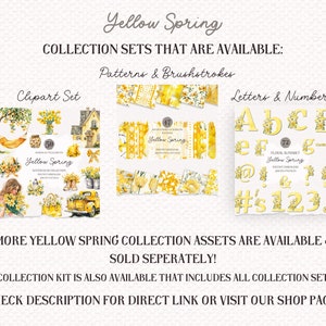 Yellow Spring Clipart Png Bundle - 50 High Quality Pngs, Spring ...