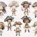 Watercolor Pirate Clipart Bundle Pirate Clip Art, Pirate Party, Pirate ...
