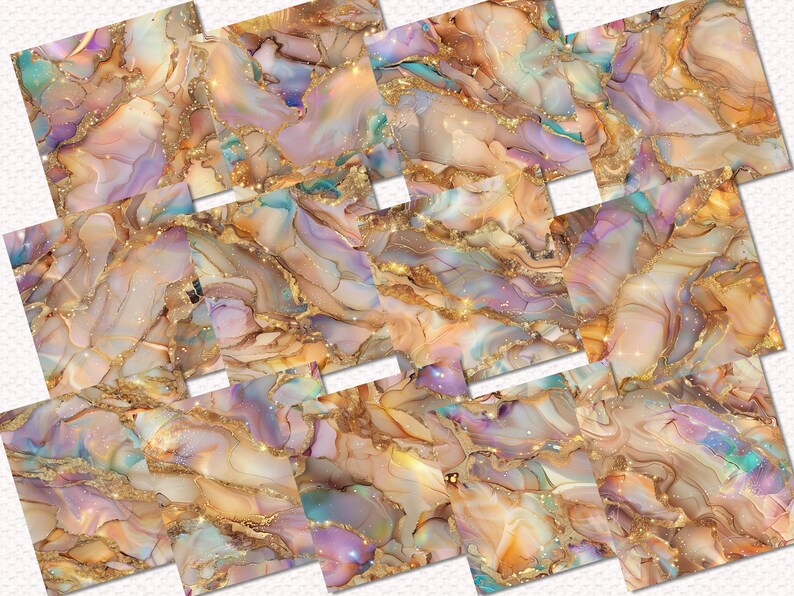 Beige and Gold Marble Seamless Digital Paper Textures High Quality ...