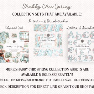 Shabby Chic Spring Clipart Png Bundle - 50 High Quality Pngs, Spring ...