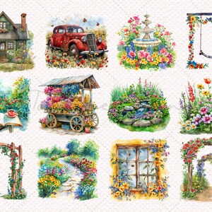 Vivid Spring Clipart Png Bundle - 50 High Quality Pngs, Spring ...