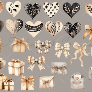 Rustic Boho Valentine's Day Clipart Png Bundle - 145 High Quality Pngs ...