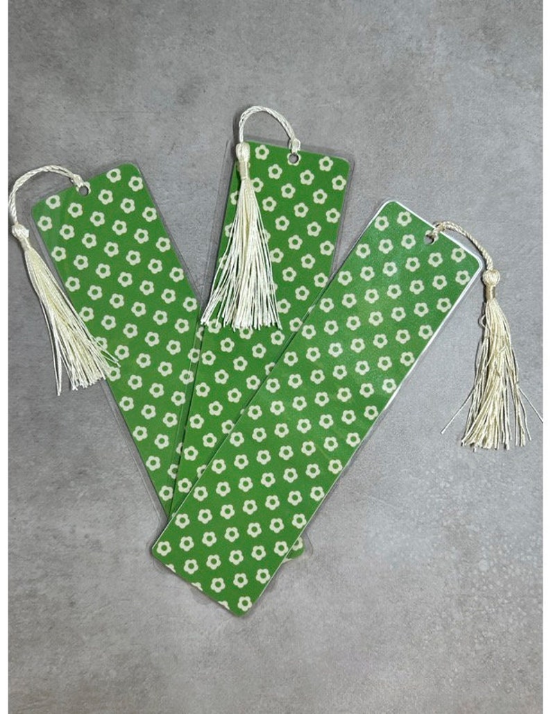 Flower Bookmarks, Bookmarks With Tassel, Bookmarks, Laminated Bookmarks ...