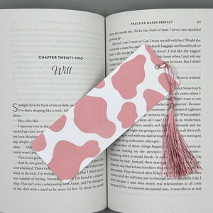 Bookmark, Cowprint Bookmark, Bookmark With Tassel - Etsy