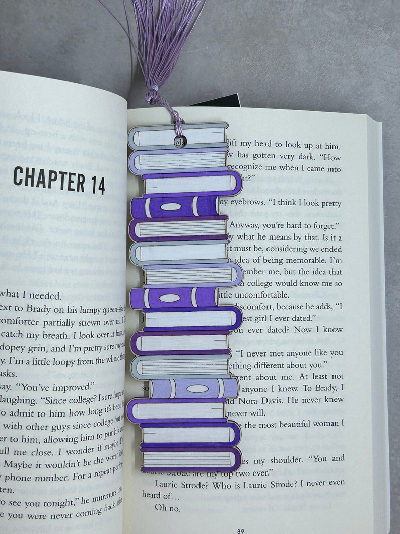Stacked Books Bookmarks, Bookmarks, Books, Painted Bookmarks, - Etsy