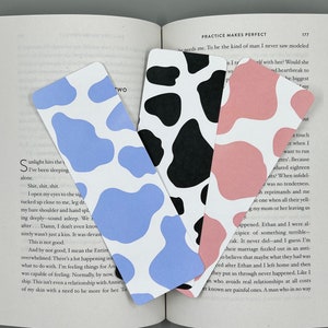 Bookmark, Cowprint Bookmark, Bookmark With Tassel - Etsy
