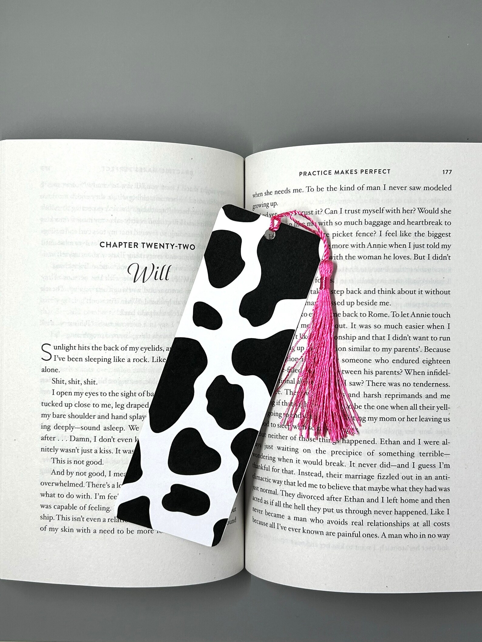 Bookmark, Cowprint Bookmark, Bookmark With Tassel - Etsy