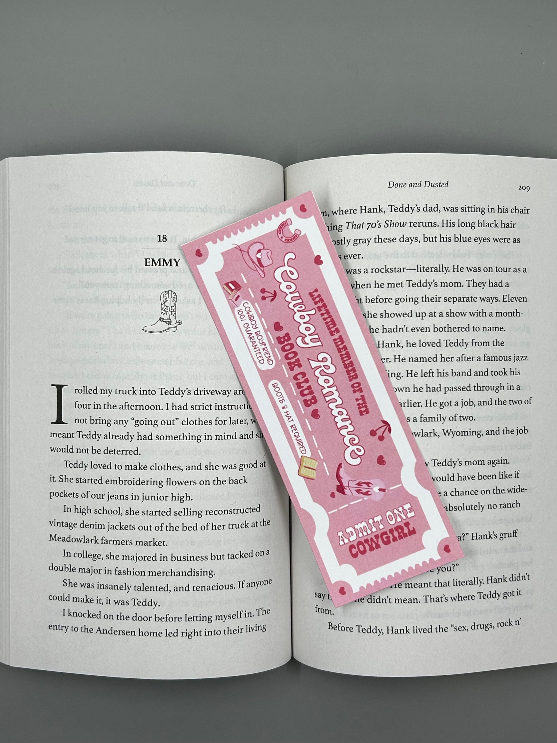 Bookmark, Ticket Bookmark, Pretty Bookmark - Etsy