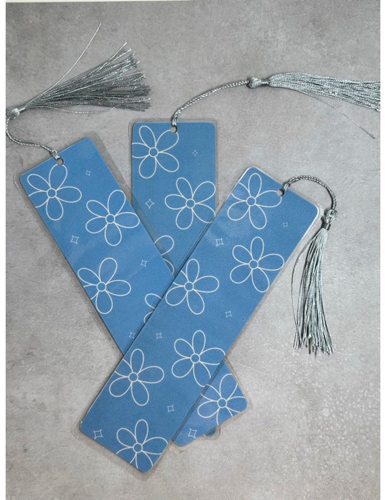 Flower Bookmarks, Bookmarks With Tassel, Bookmarks, Laminated Bookmarks ...