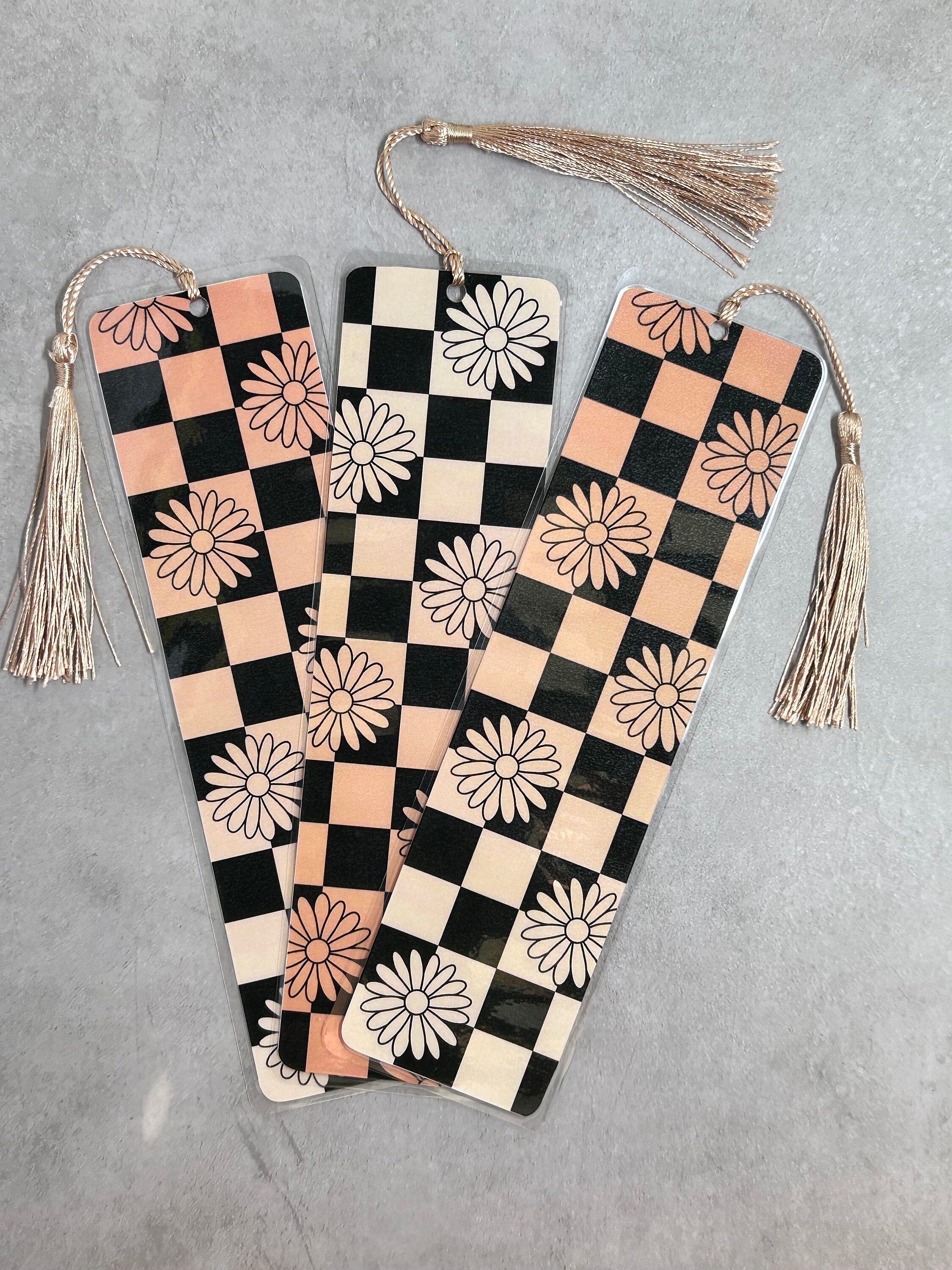 Flower Bookmarks, Bookmarks With Tassel, Bookmarks, Laminated Bookmarks ...