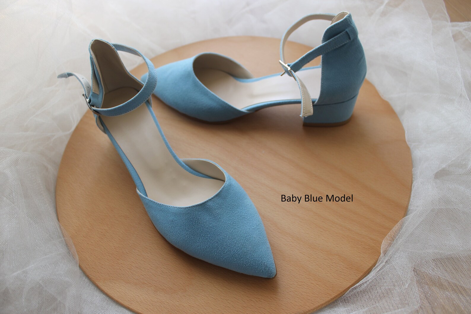 Ankle Strap Baby Blue Blue Ankle Straps Block Heels Light - Etsy