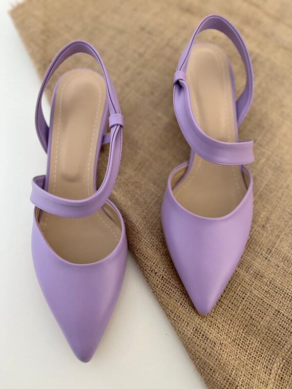 Lilac Wedding Shoes Lilac Block Heels Block Heels Sandals - Etsy