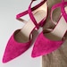 Fuchsia Block Heel, Fuchsia Wedding Shoes, Fuchsia Heel, Fuchsia Block ...