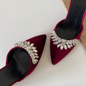 Burgundy Wedding Shoes, Wedding Shoes for Bride,bride Shoes, Dark Red ...