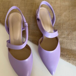 Lilac Wedding Shoes, Lilac Block Heels, Lilac Bridal Heels, Bride Shoes, Bridal Shoes, Shoes for ...