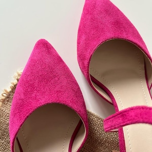 Fuchsia Block Heel, Fuchsia Wedding Shoes, Fuchsia Heel, Fuchsia Block ...