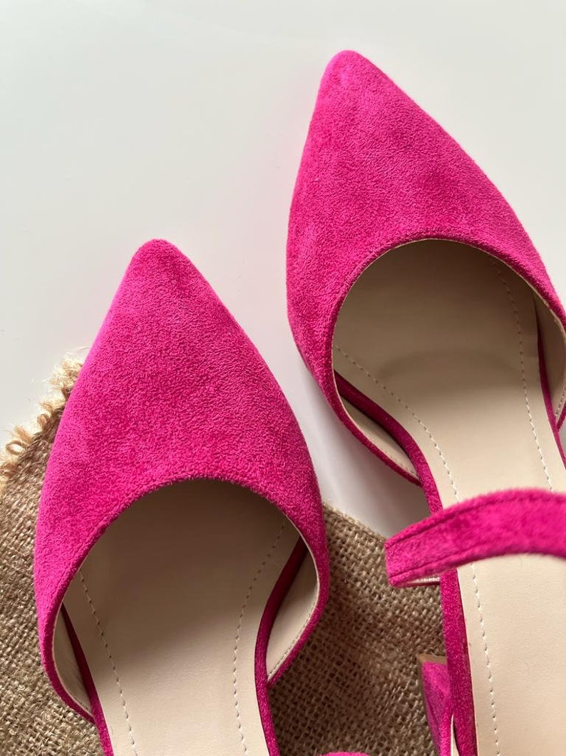 Fuchsia Block Heel, Fuchsia Wedding Shoes, Fuchsia Heel, Fuchsia Block ...