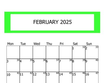 Student Monthly Planner - Etsy