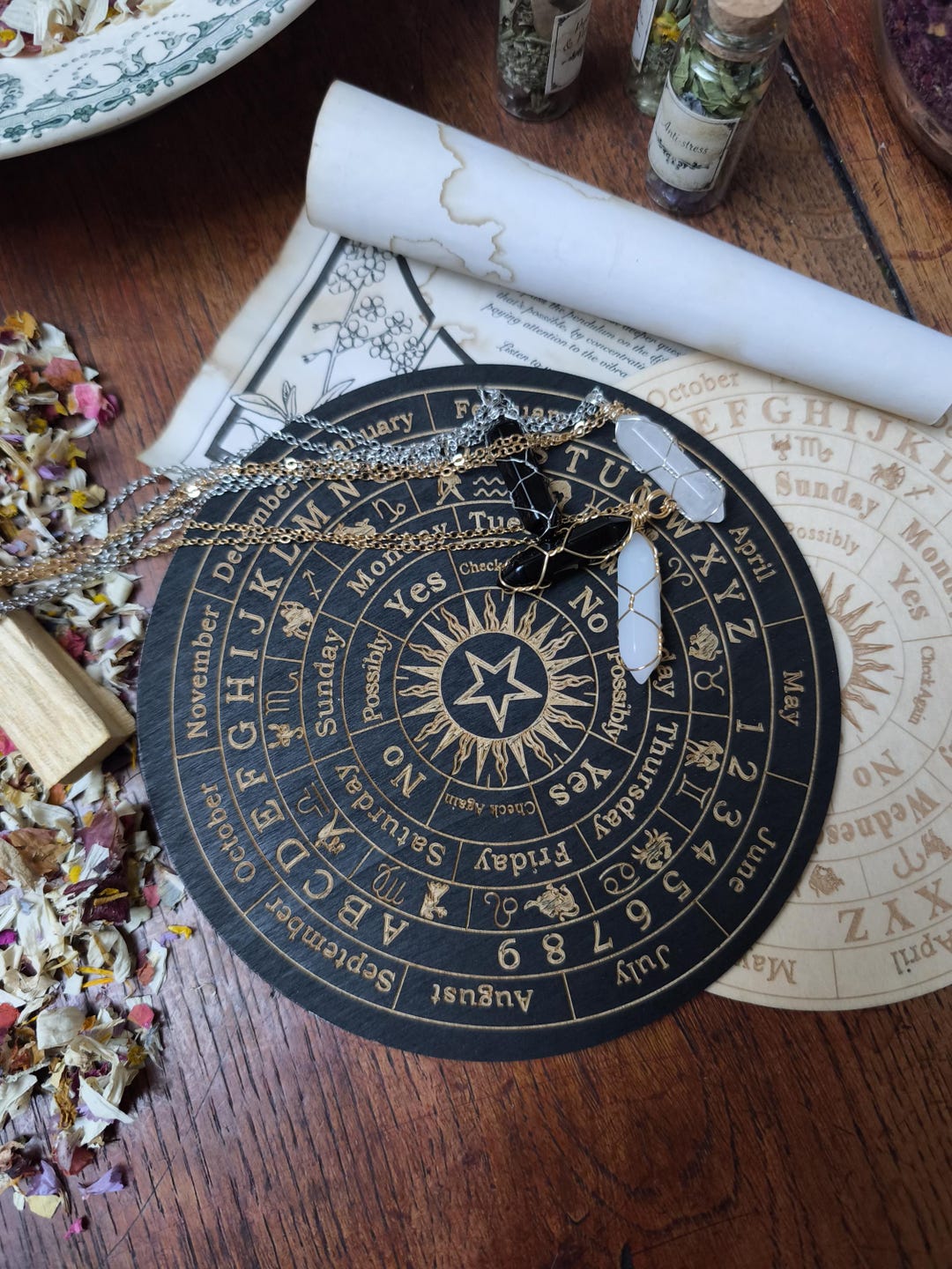 Pendulum and Divination Board Kit witchcraft, Ouija, Witch, Divinatory ...