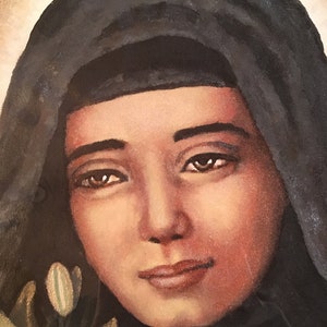 St. Rafqa Patron Saint Portrait/painting. Beautiful Maronite Catholic ...