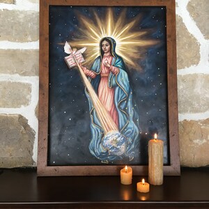 Our Lady of Guadalupe Missionary Madonna. Catholic Wall Art & Home ...