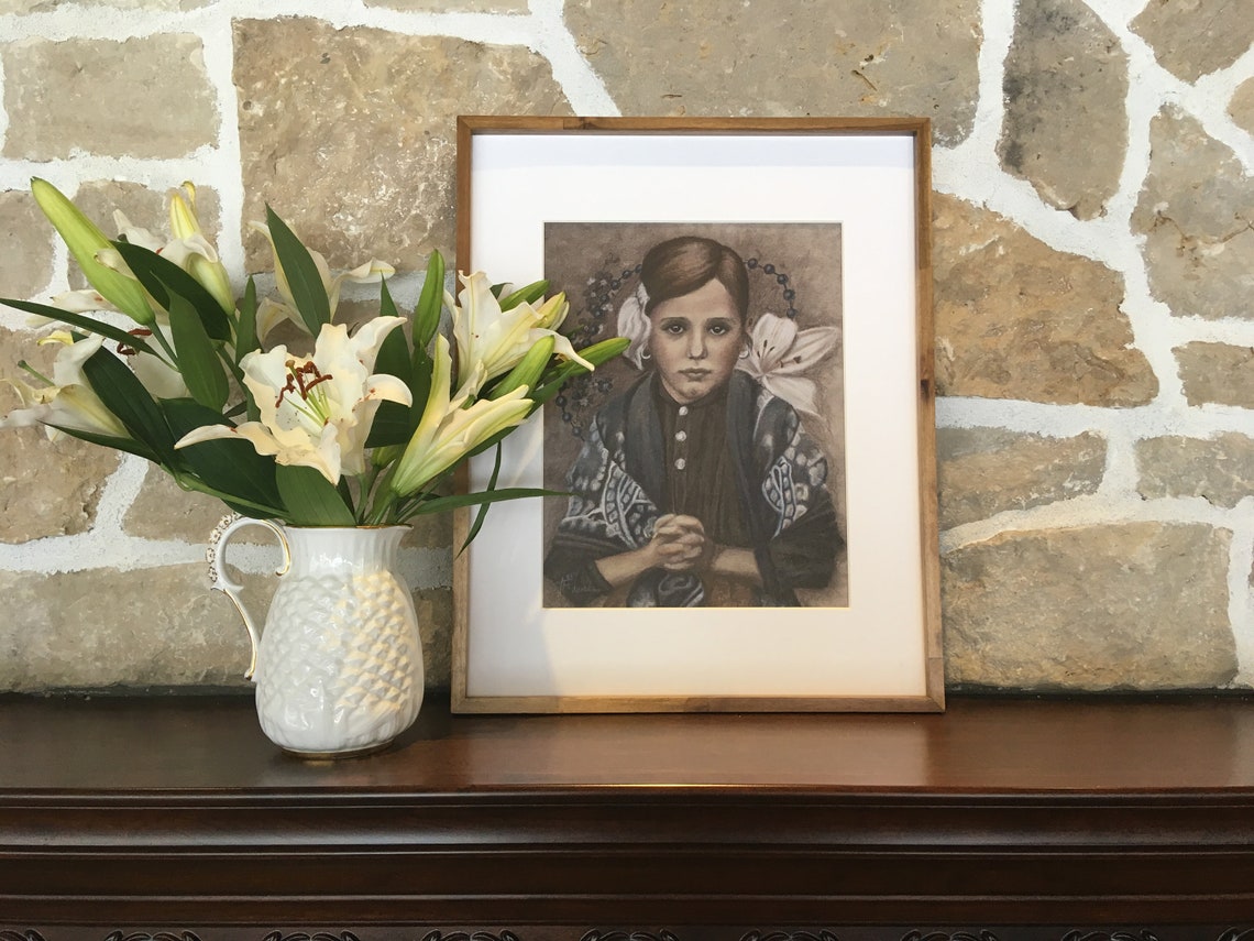 St. Jacinta Marto Patron Saint Portrait. Our Lady of Fatima - Etsy