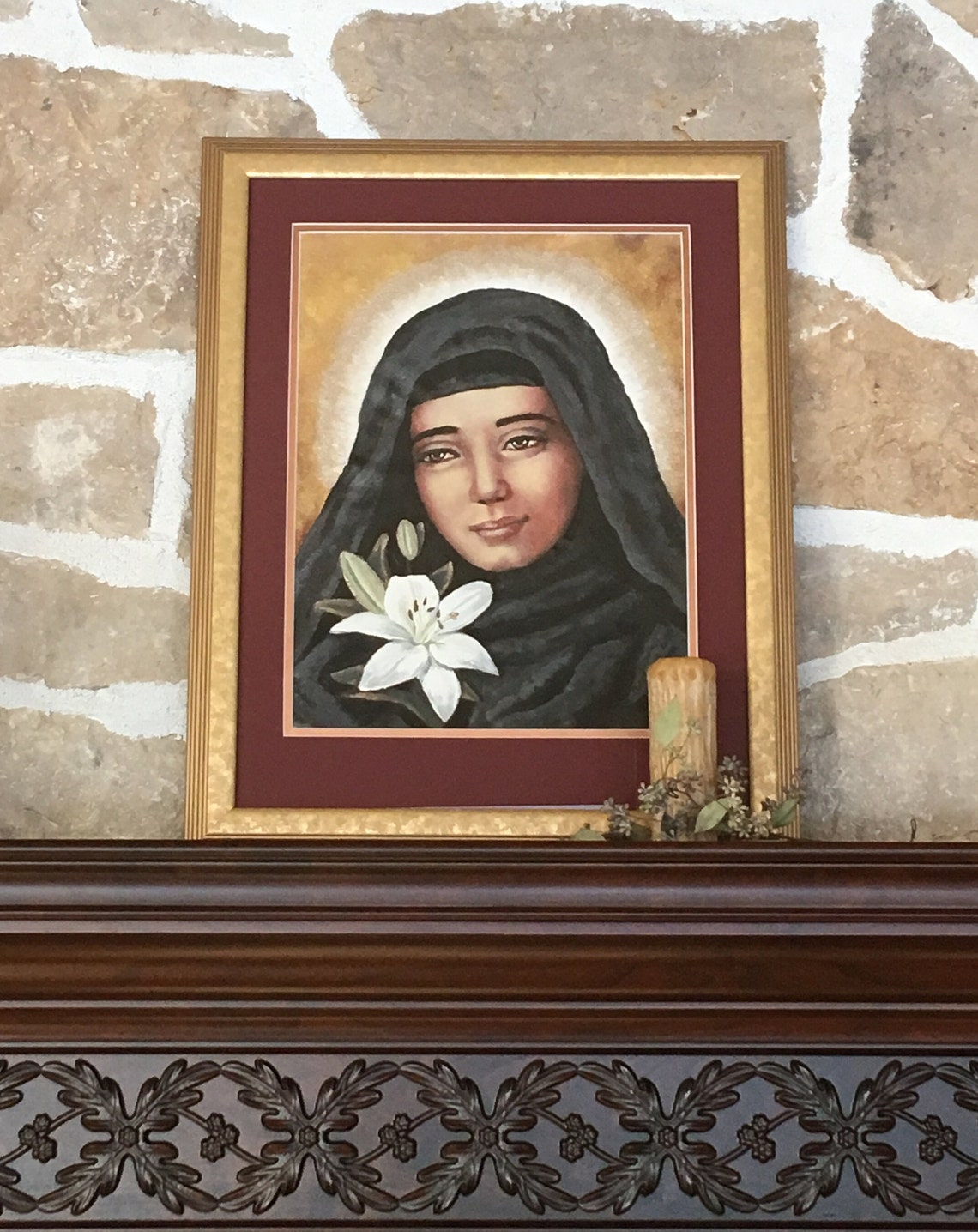 St. Rafqa Patron Saint Portrait/painting. Beautiful Maronite - Etsy
