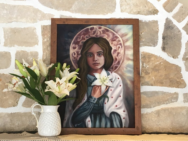 St. Maria Goretti Patron Saint Portrait. Catholic Wall Art & Home Décor ...
