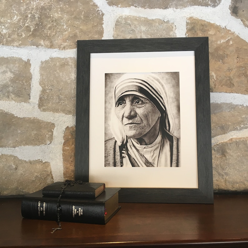 Patron Saint Portrait of Mother Teresa of Calcutta. Catholic - Etsy