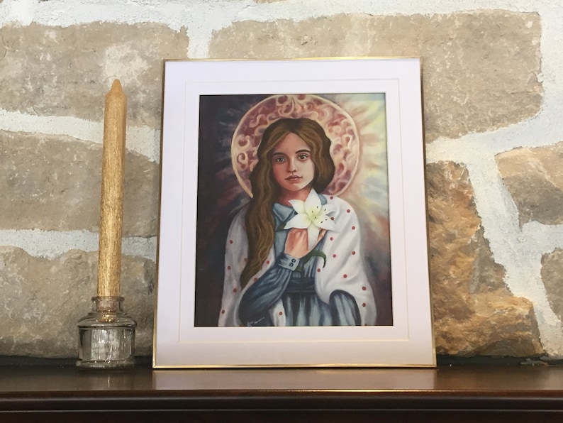 St. Maria Goretti Patron Saint Portrait. Catholic Wall Art & Home Décor ...