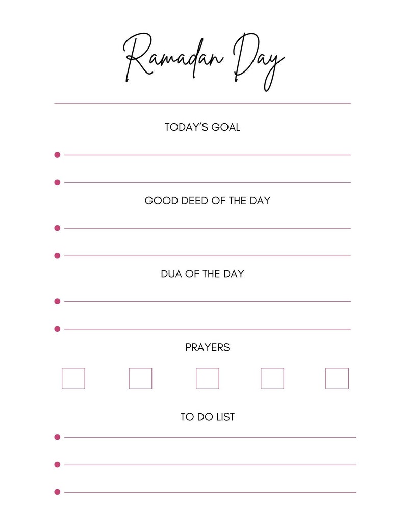 2024 Ramadan Planner - Etsy