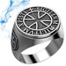 Solid Sterling Silver Masonic York Rite Knights of Templar Men's Ring ...