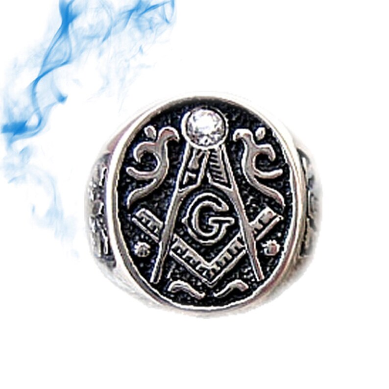 Solid Sterling Silver Masonic Master Mason Men's Ring, Blue Lodge ...