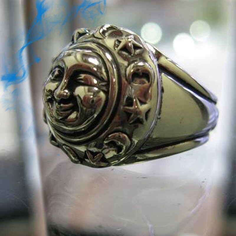 Vintage Sterling Silver Barry Kieselstein Cord Winking Sun Moon and ...