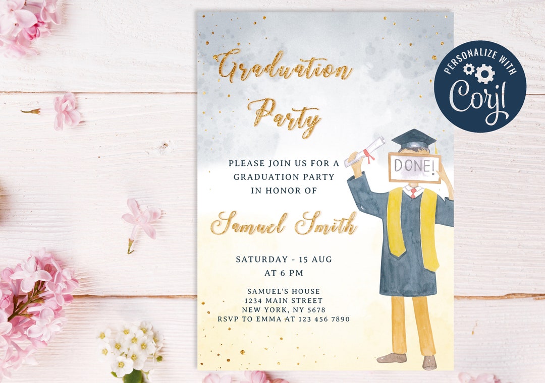 Graduation Party Invitation Graduation Celebration Invite - Etsy